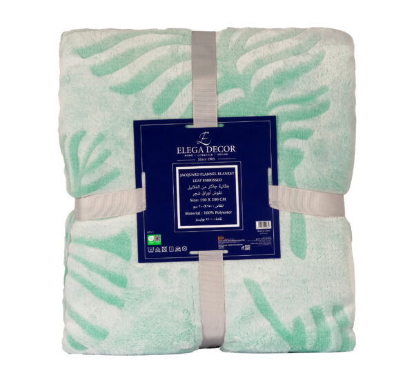 Elega Decor Jacquard Sherpa Blanket | Ultra Soft & Elegant Flannel ...
